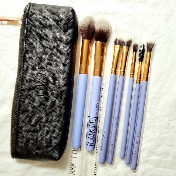 Luxie | Makeup | Luxie Makeup Complete Brush Set Lilac Gold | Poshmark